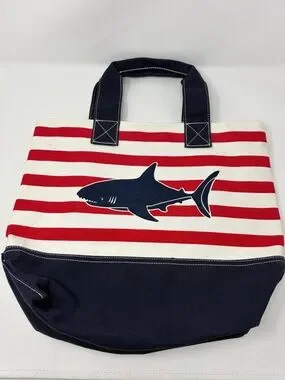Pottery Barn Kids | Other | Pottery Barn Kids Canvas Tote Bag Red White ...